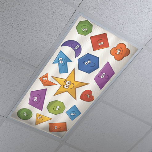 Happy Shapes | Fluorescent Light Cover Insert – Apollo Design Made