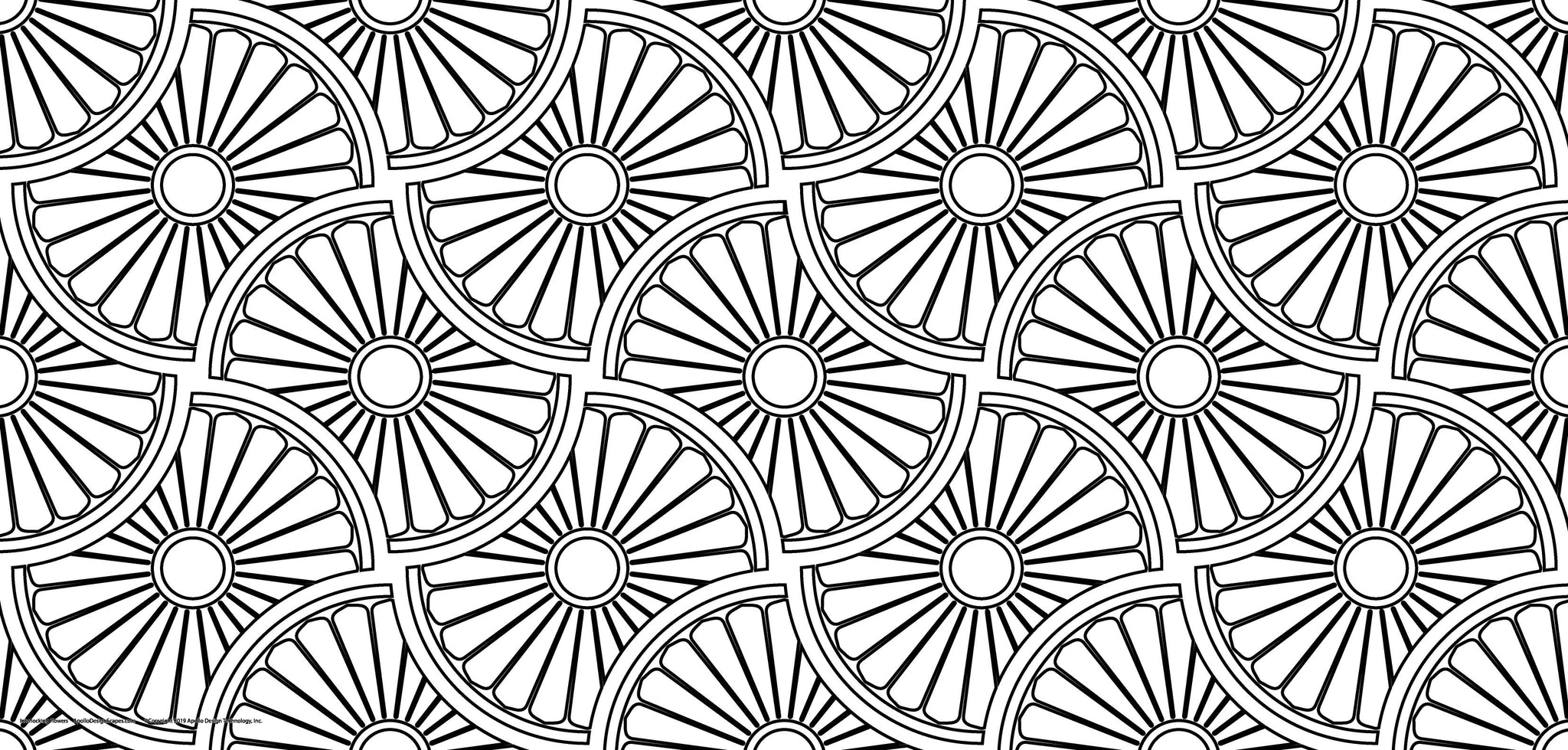 Interlocking Flowers | Fluorescent Light Cover Insert – Apollo Design Made