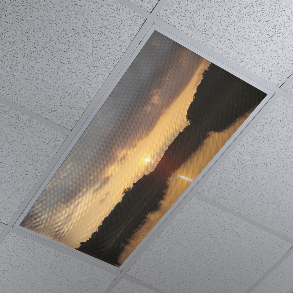 Lake Sunset | Fluorescent Light Cover Insert – Apollo Design Made