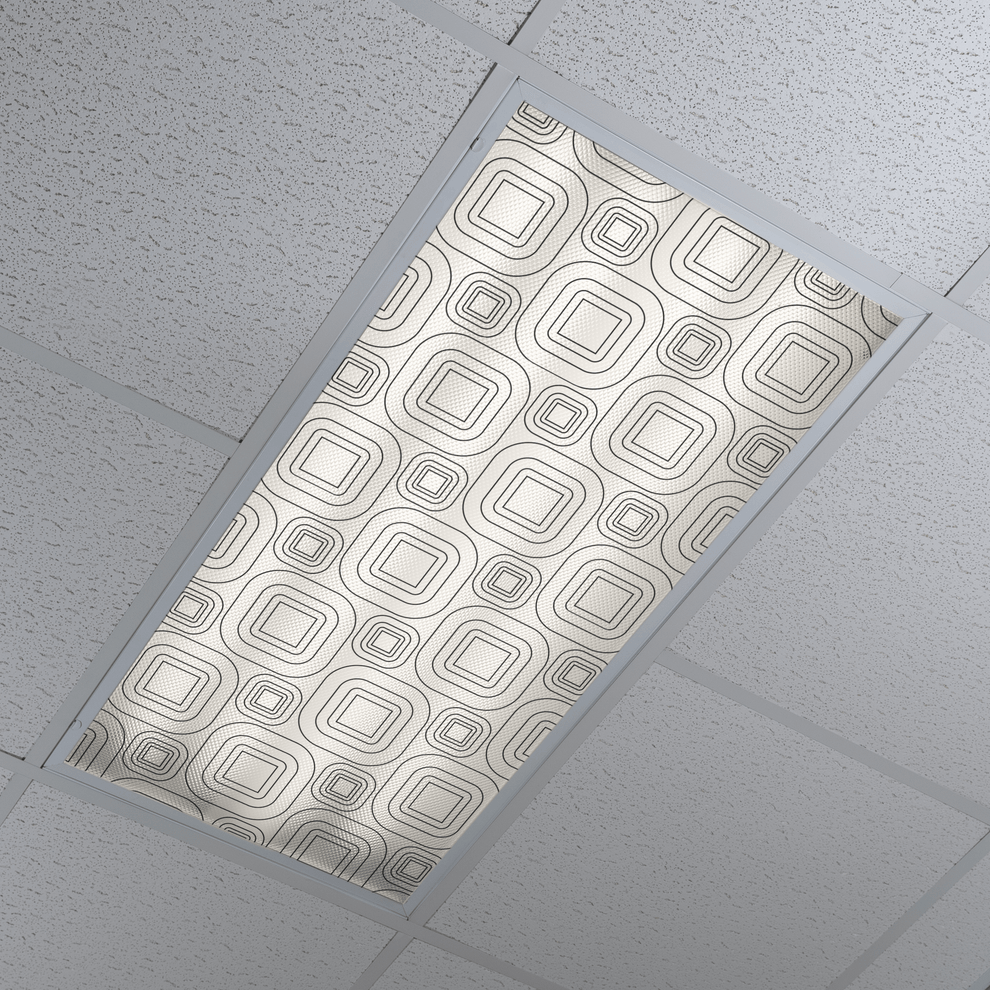 Square Step | Fluorescent Light Cover Insert – Apollo Design Made